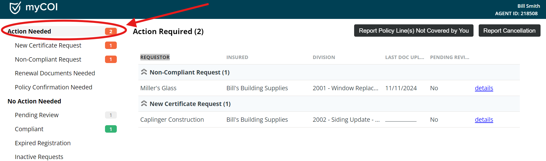 How do I Upload a Certificate of Insurance (COI)? (Agents) – myCOI Support