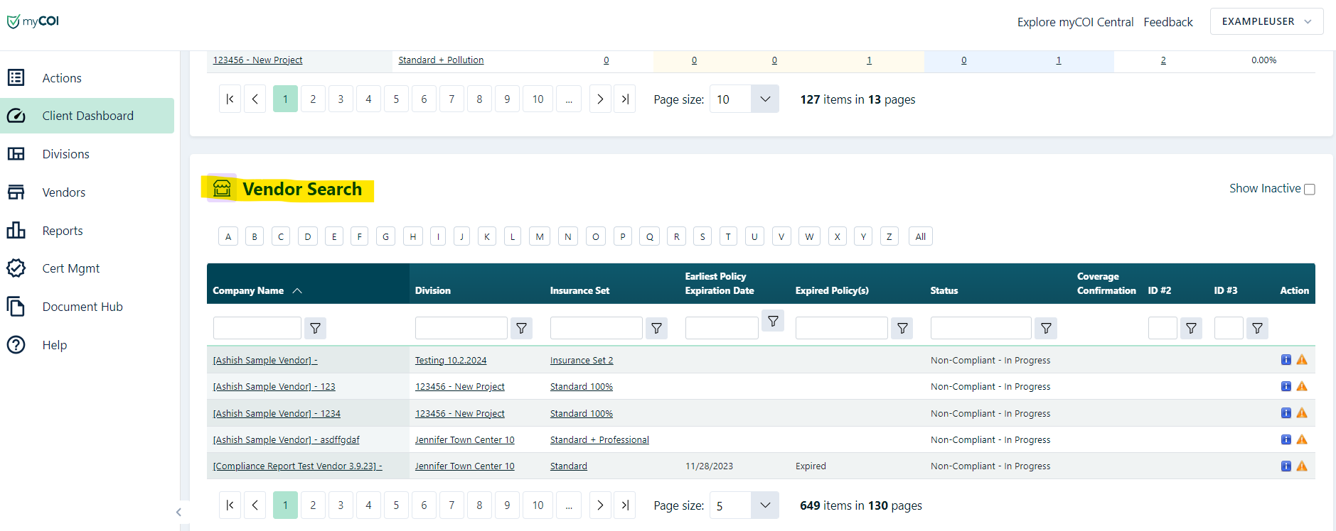 Uploading a Certificate Of Insurance- Customer Instructions – myCOI Support