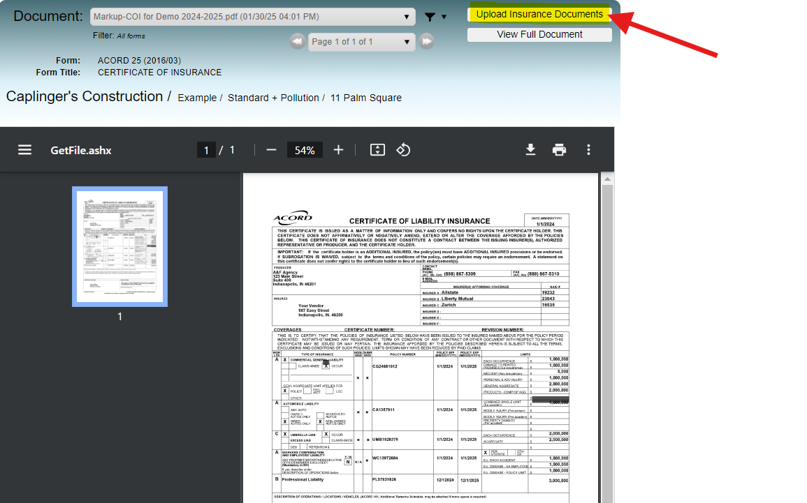 How to Upload a COI- Third Party User Instructions – myCOI Support