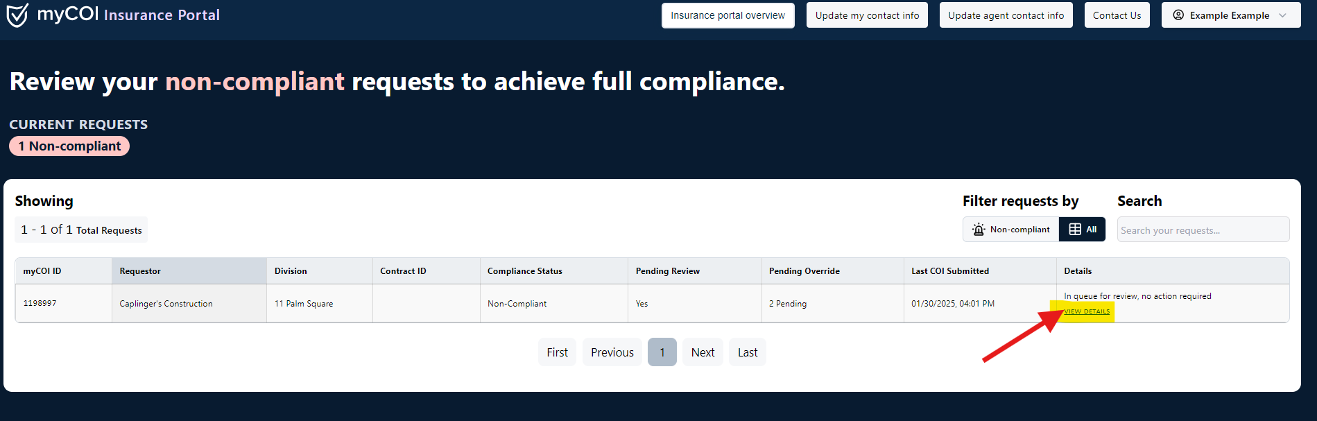 How Can I View My Account's Status? – myCOI Support
